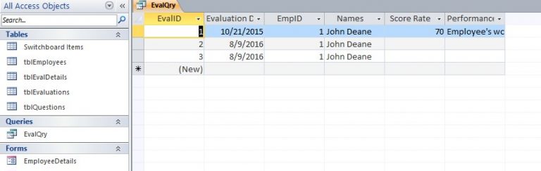 Access Employee Database Templates for Ms Access 2013 and 2016 | Access ...