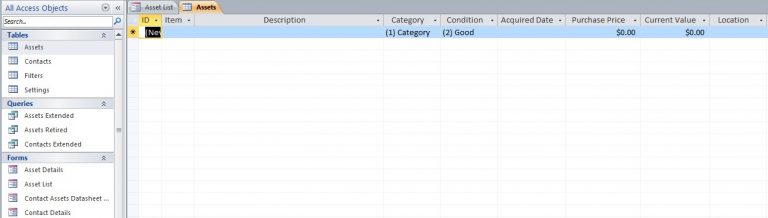 Asset Tracking and Management System Software for Ms Access | Access ...