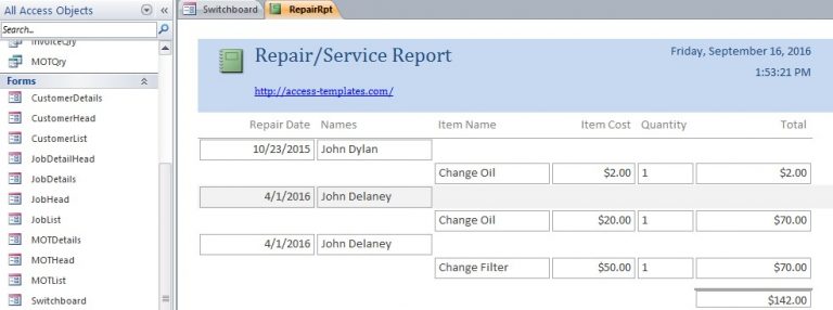 Vehicle Management System for Ms Access Database | Access Database and ...