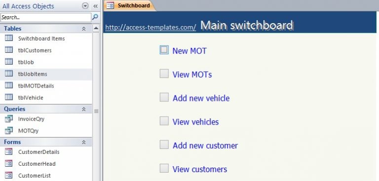 Vehicle Management System for Ms Access Database | Access Database and ...