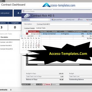 Experience Smooth Contract Management with MS Access Database Tracking ...